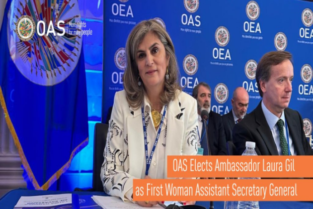 OAS elects ambassador Laura Gil as first woman assistant secretary ...